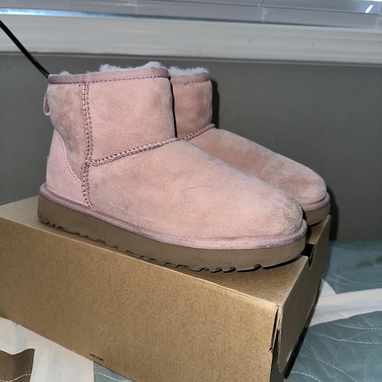 Pink Crystal classic mini ii in size women’s 6! with... - Depop