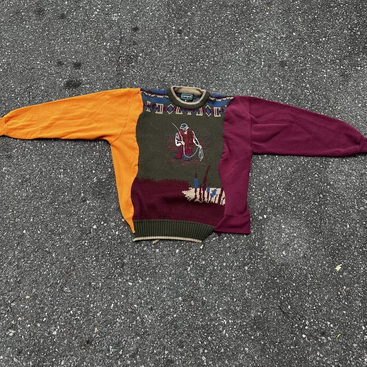 Reworked vintage sweaters…made out of 3 sweaters... - Depop