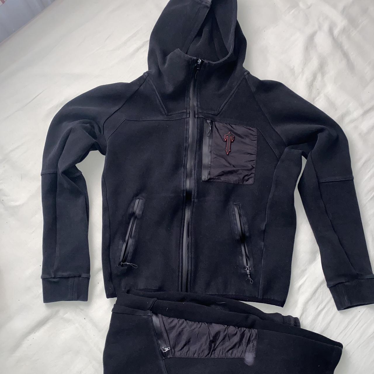 Trapstar Men's Black and Red Joggers-tracksuits | Depop