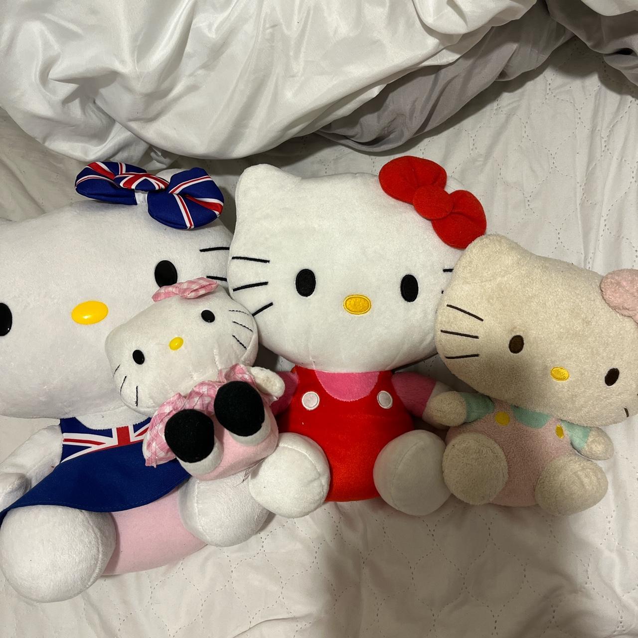 hello kitty bundle one large plush two medium and... - Depop