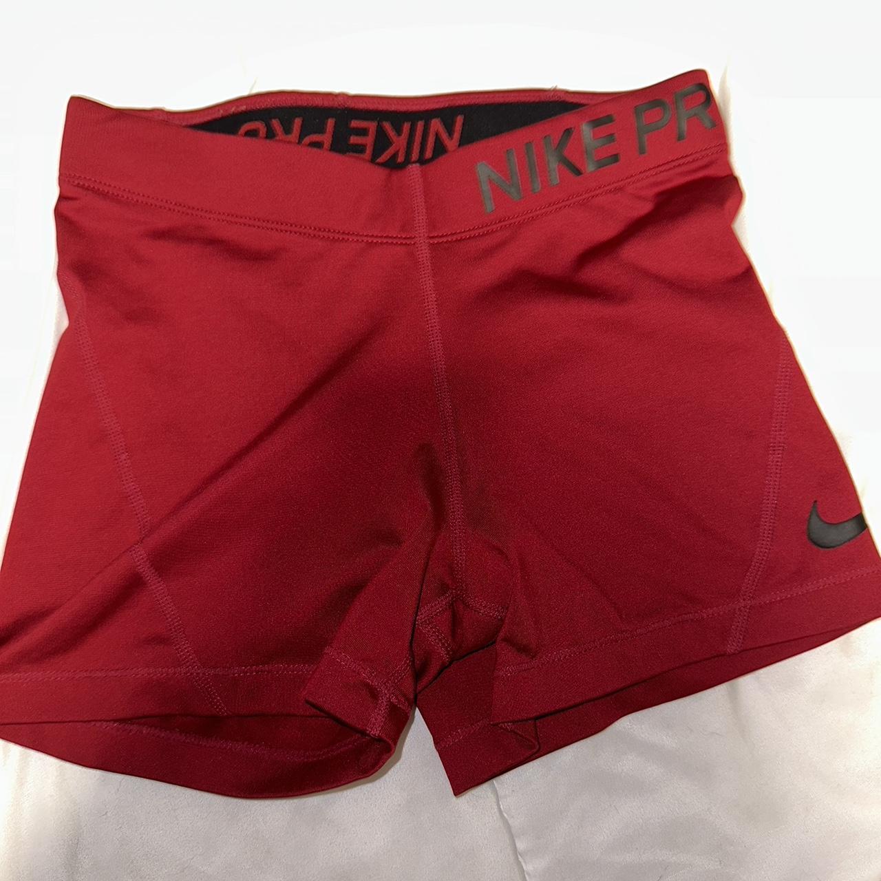 Women’s maroon nike pros. size xs. one of the older... - Depop