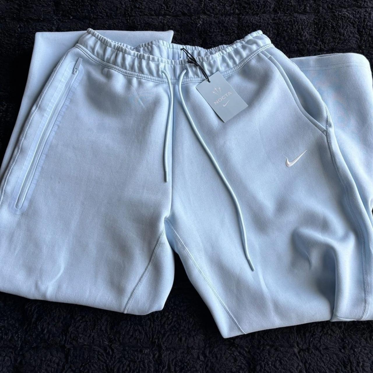 Drake Nike Nocta Baby Blue Nike Tech Fleece... - Depop