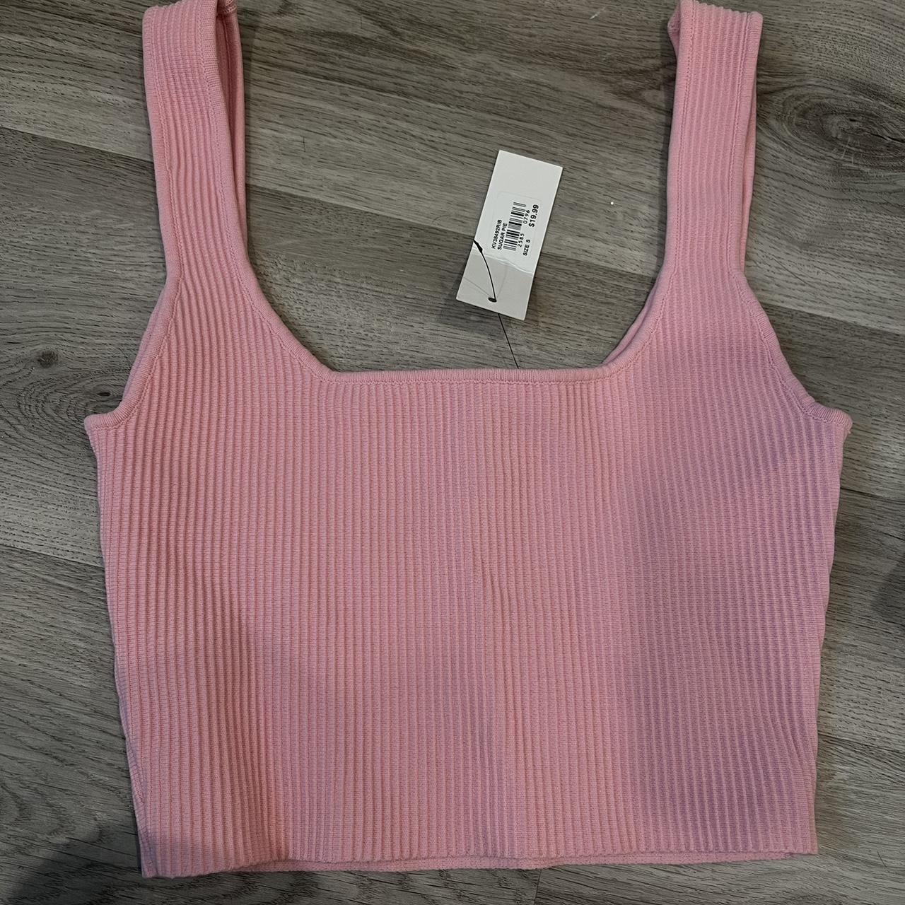 NWT Glasson Pink Sugar Pie Crop Top size S. Super... - Depop