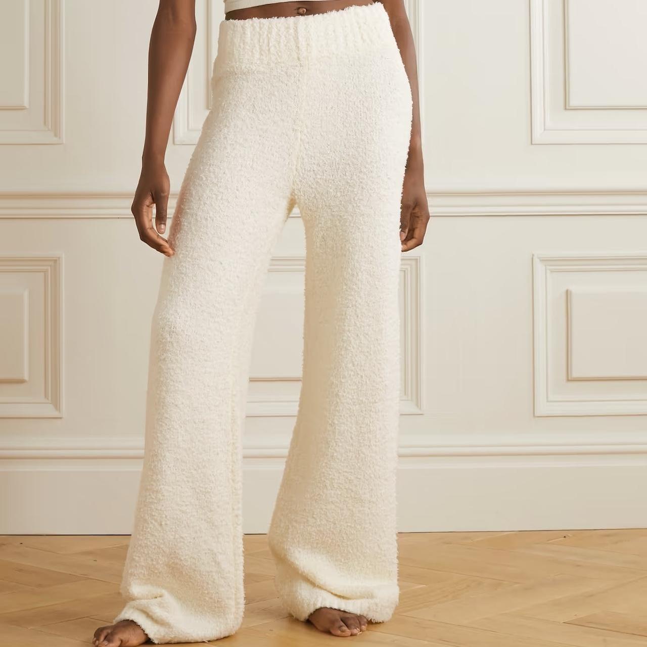 Skims Cozy Knit Pants Colour: Bone Size S/M Brand... - Depop