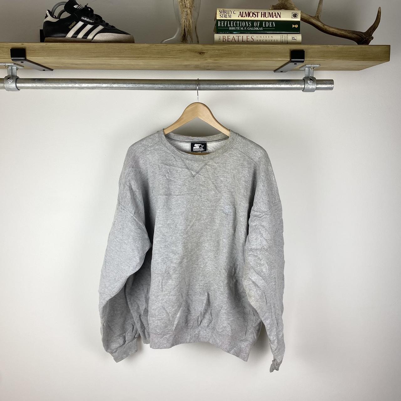 Lovely light grey basic Starter jumper. A y2k casual... - Depop