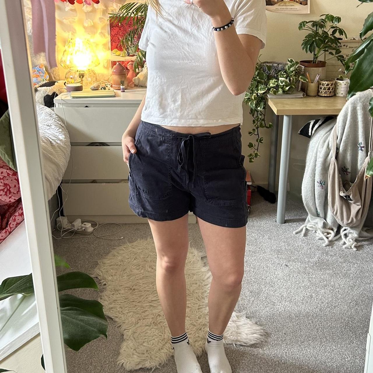 Navy blue walking shorts from Weird Fish Also fit... - Depop