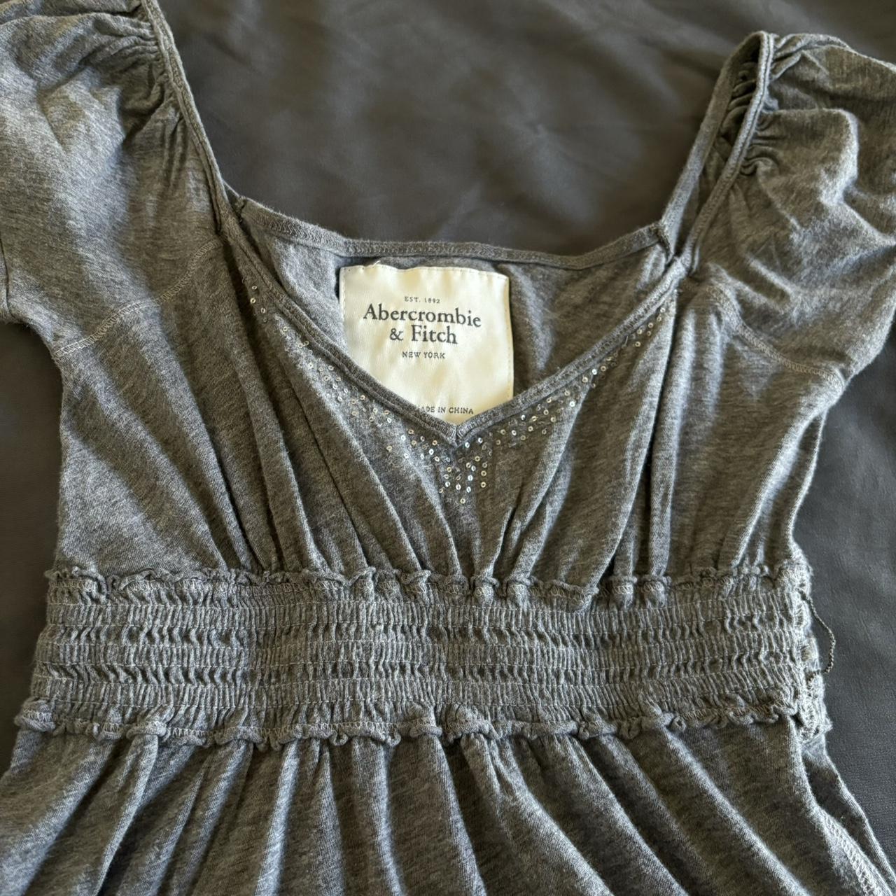 Y2K Abercrombie & Fitch babydoll top Size extra... - Depop