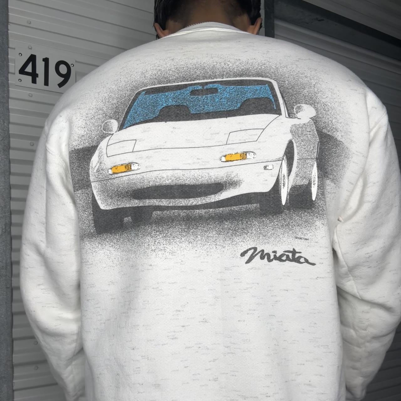 SUPER RARE 1991 vintage Mazda Miata Y2K crew neck... - Depop
