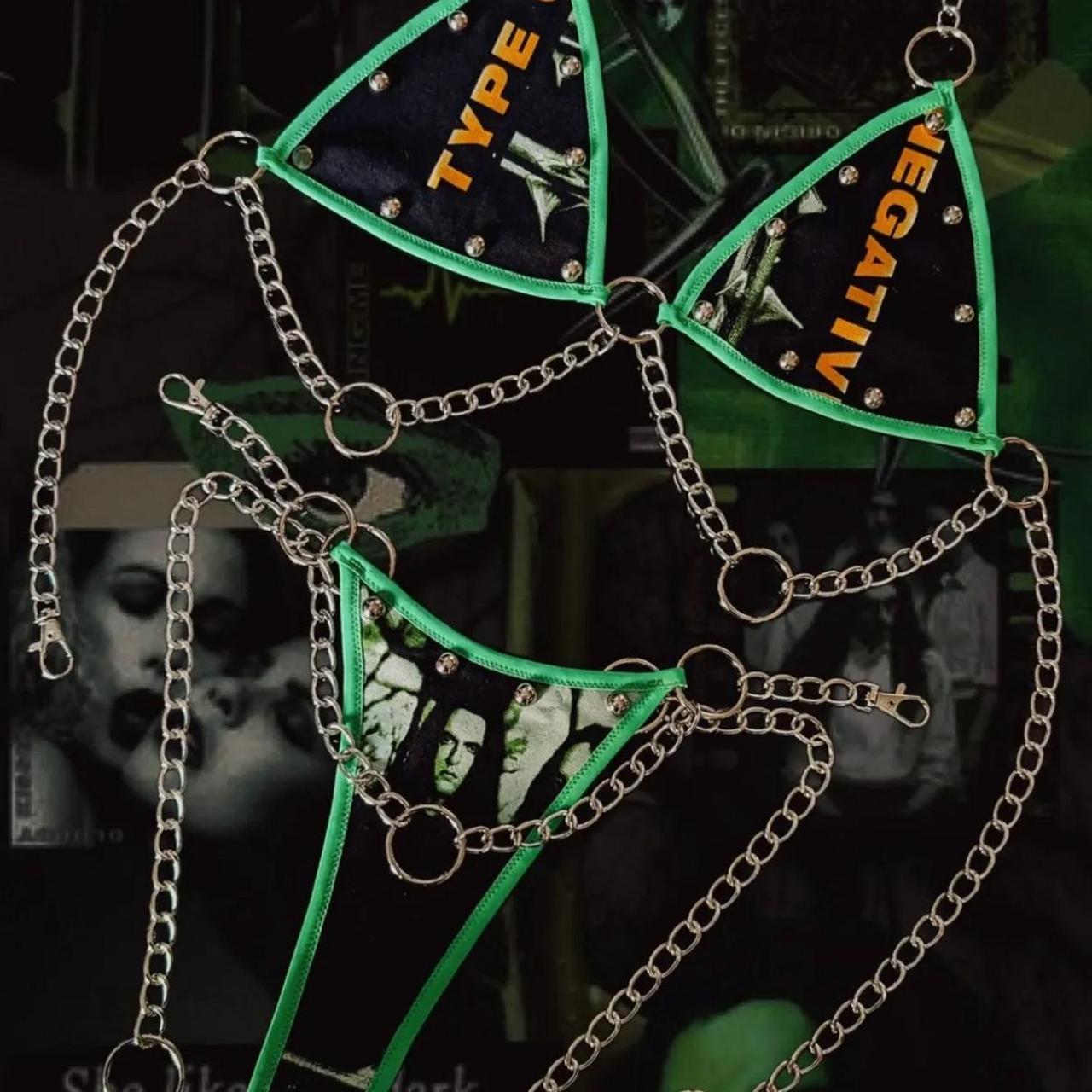 Type O Negative lingerie bathing suit. Custom made.... | Depop