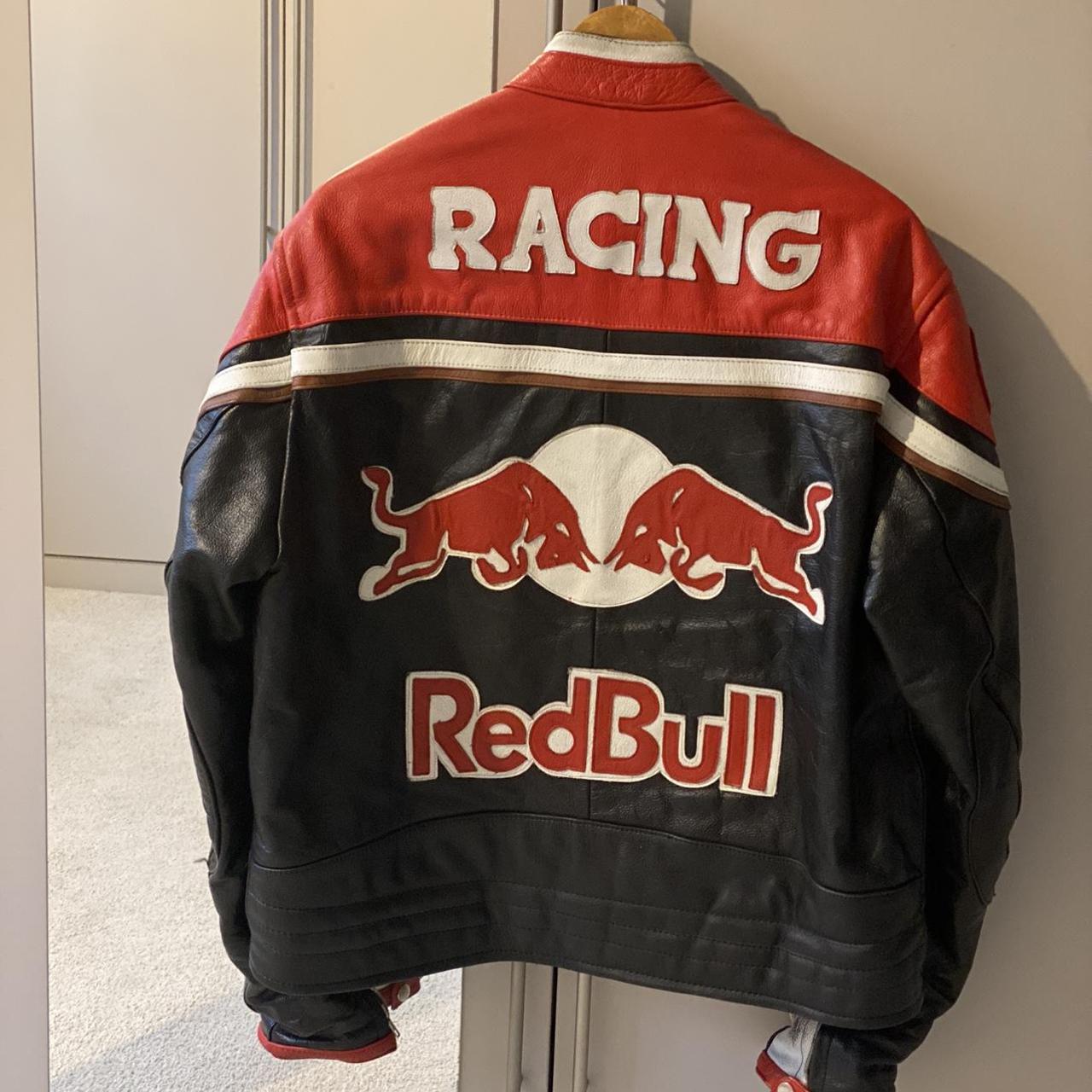 Red Bull Vintage Racing Jacket - Depop