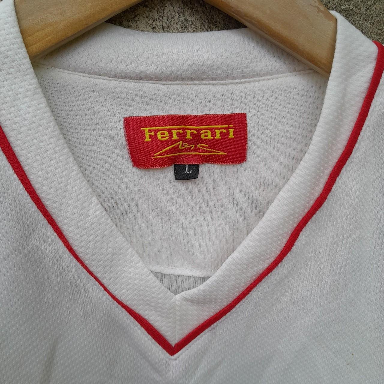 Vintage Michael Schumacher Ferrari vneck shirt /... - Depop