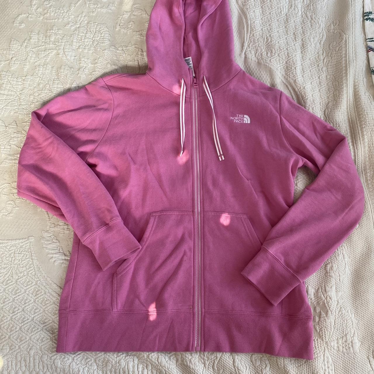the prettiest pink zip up jacket! Super... - Depop