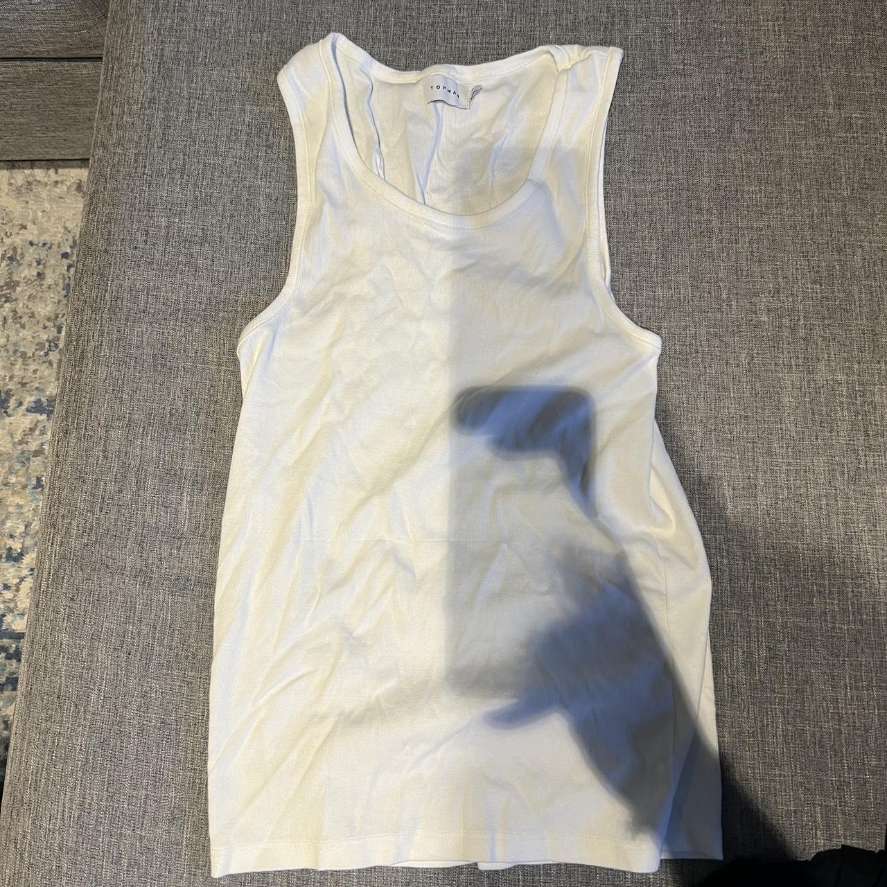 Ribbed singlet topman - brand new - size M - Depop