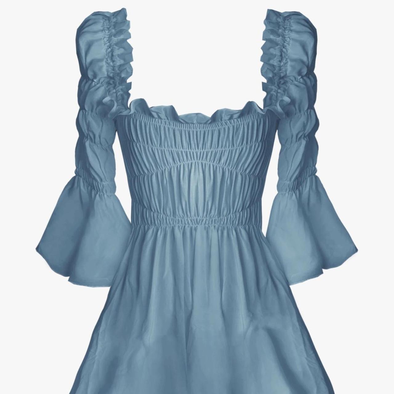Georgia Hardinge Astra mini dress in blue, new with... - Depop