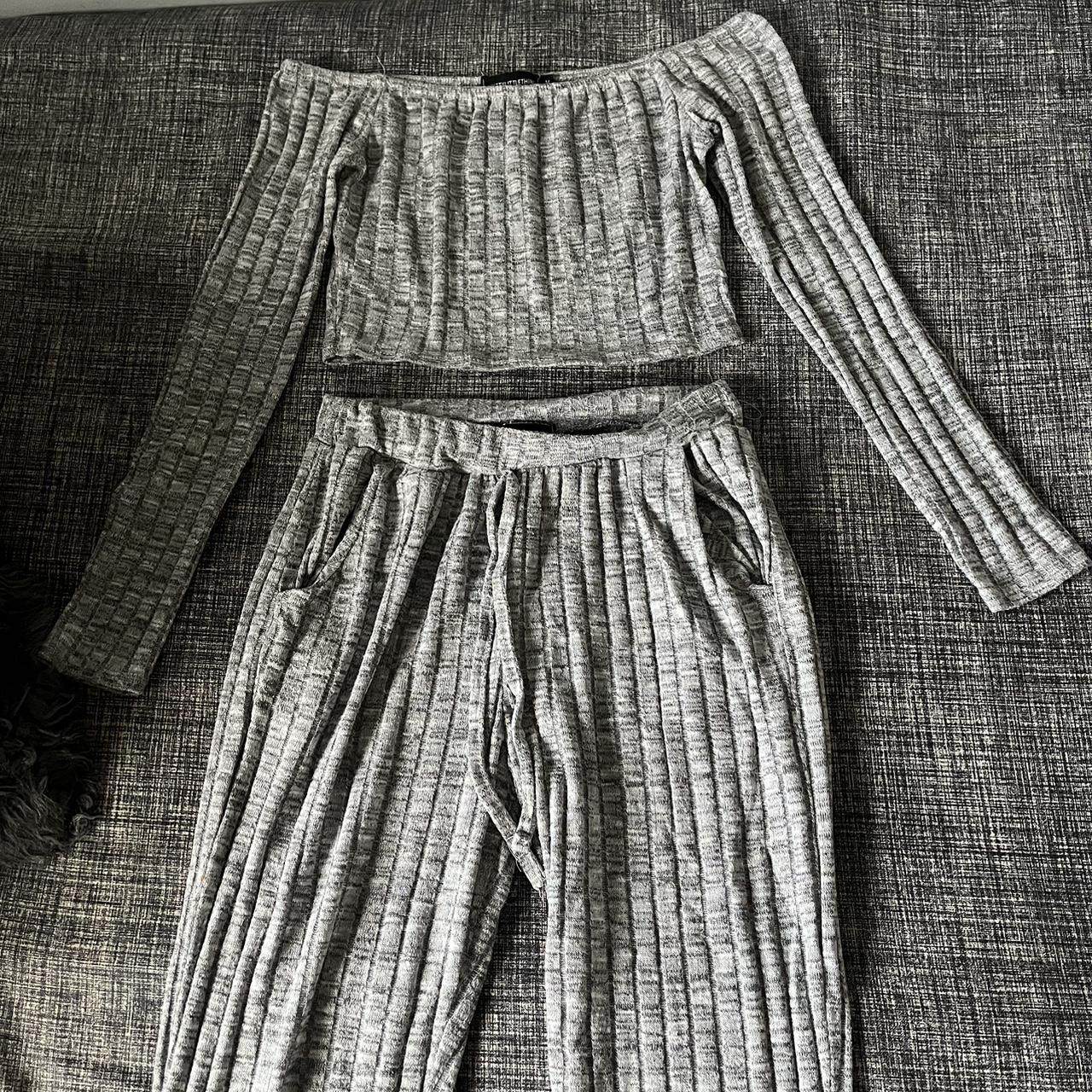 *PLT grey lounge set - off shoulder on top *Bought... - Depop