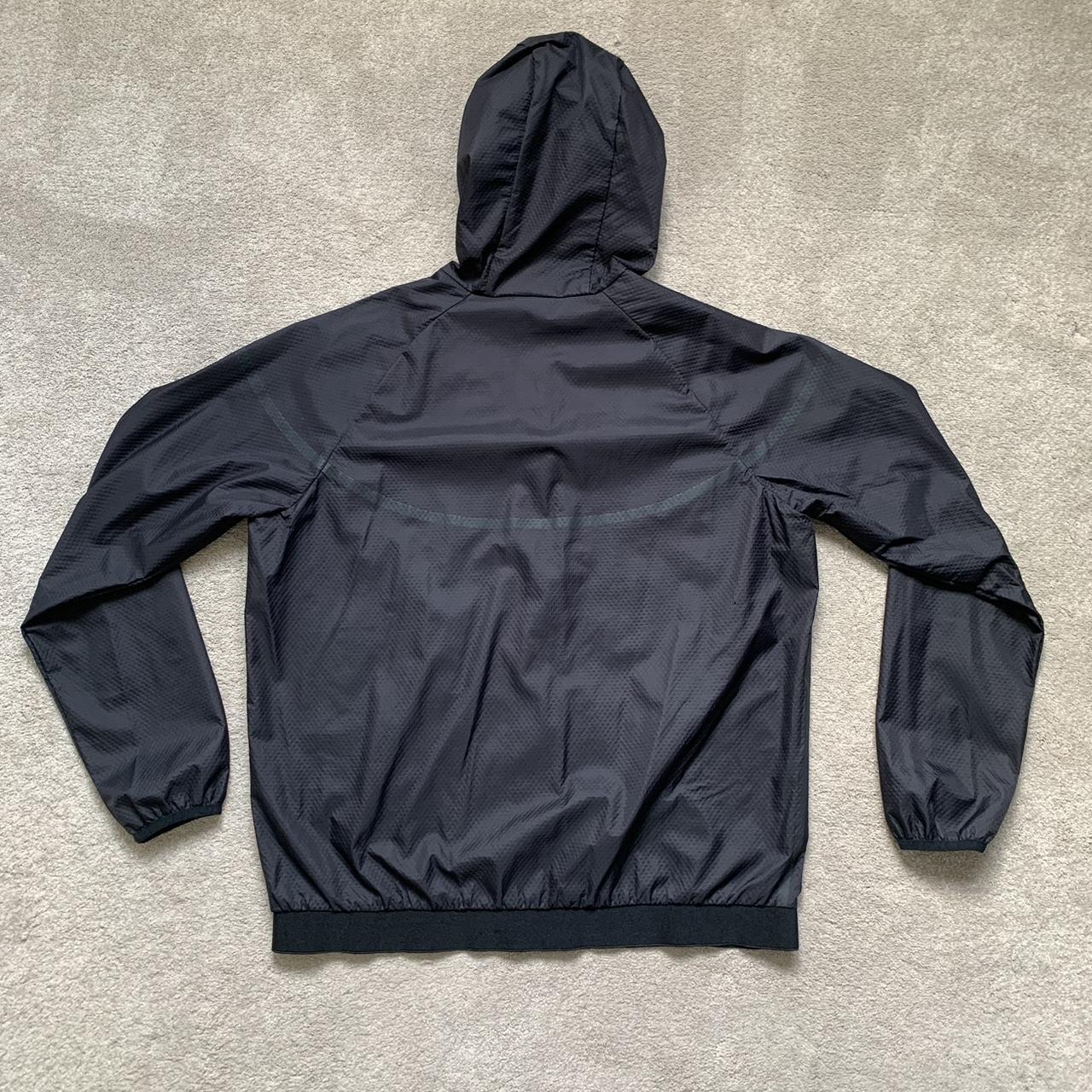 Nike Tech Windbreaker Black - Size L - Three burn... - Depop