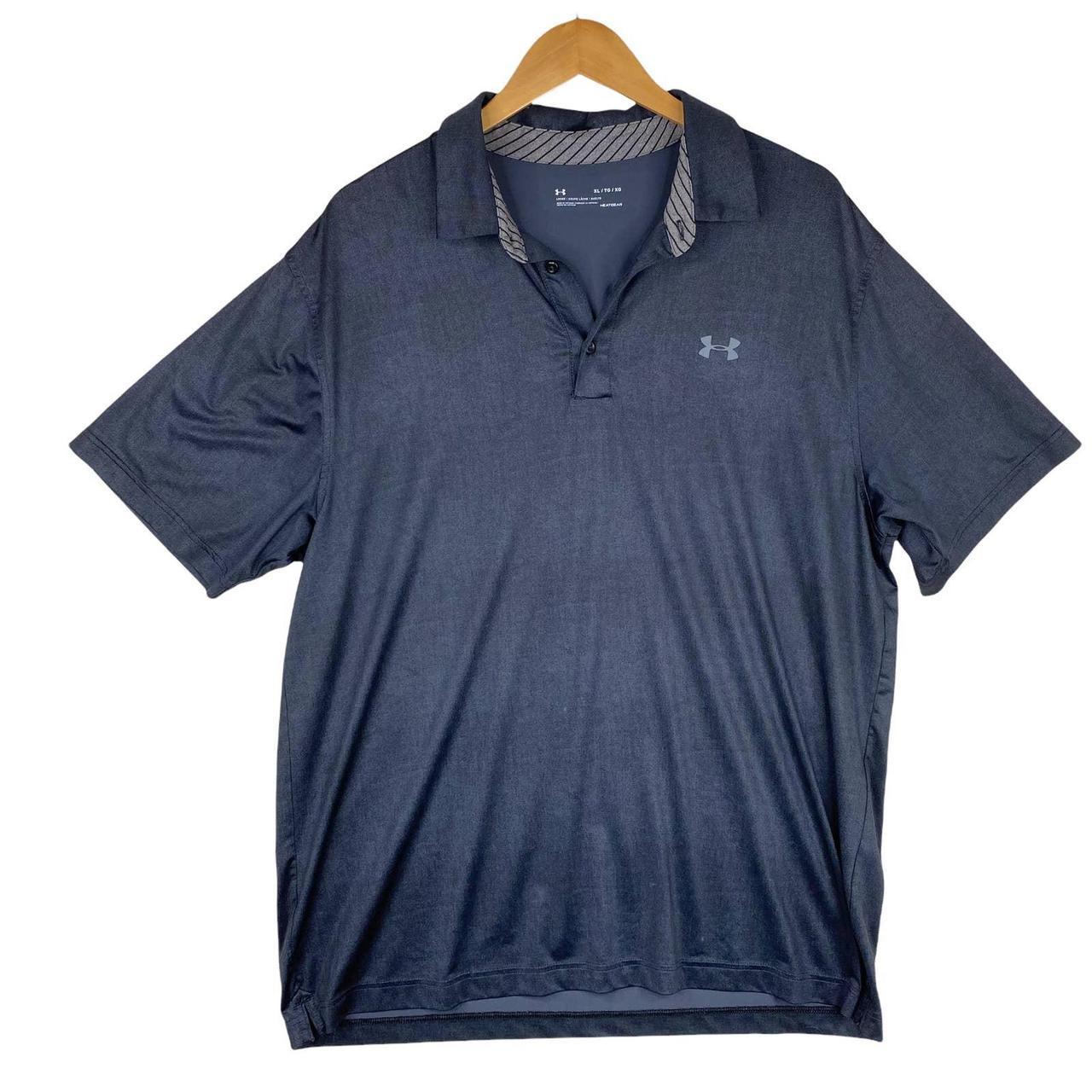 Under Armour Men's Black and Grey Polo-shirts | Depop