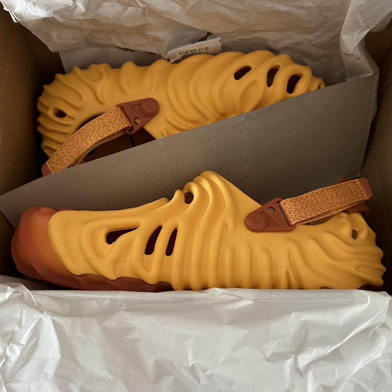 Crocs Men's Orange Trainers | Depop