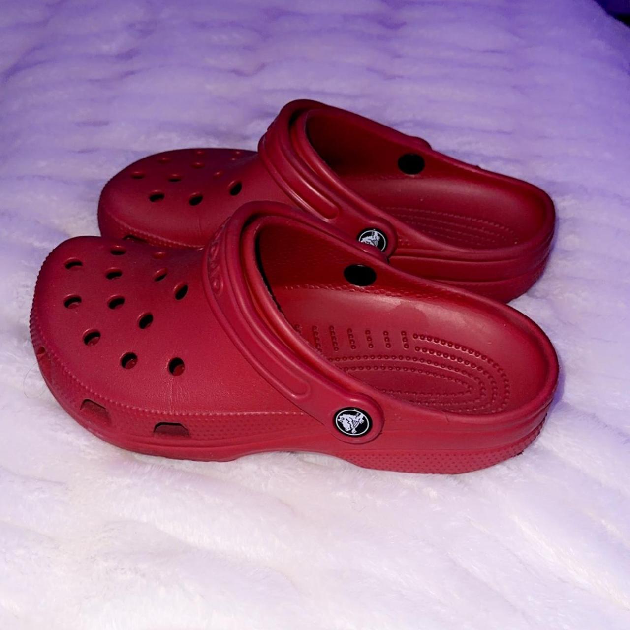 red crocs women’s size 7 men’s size 5 - Depop
