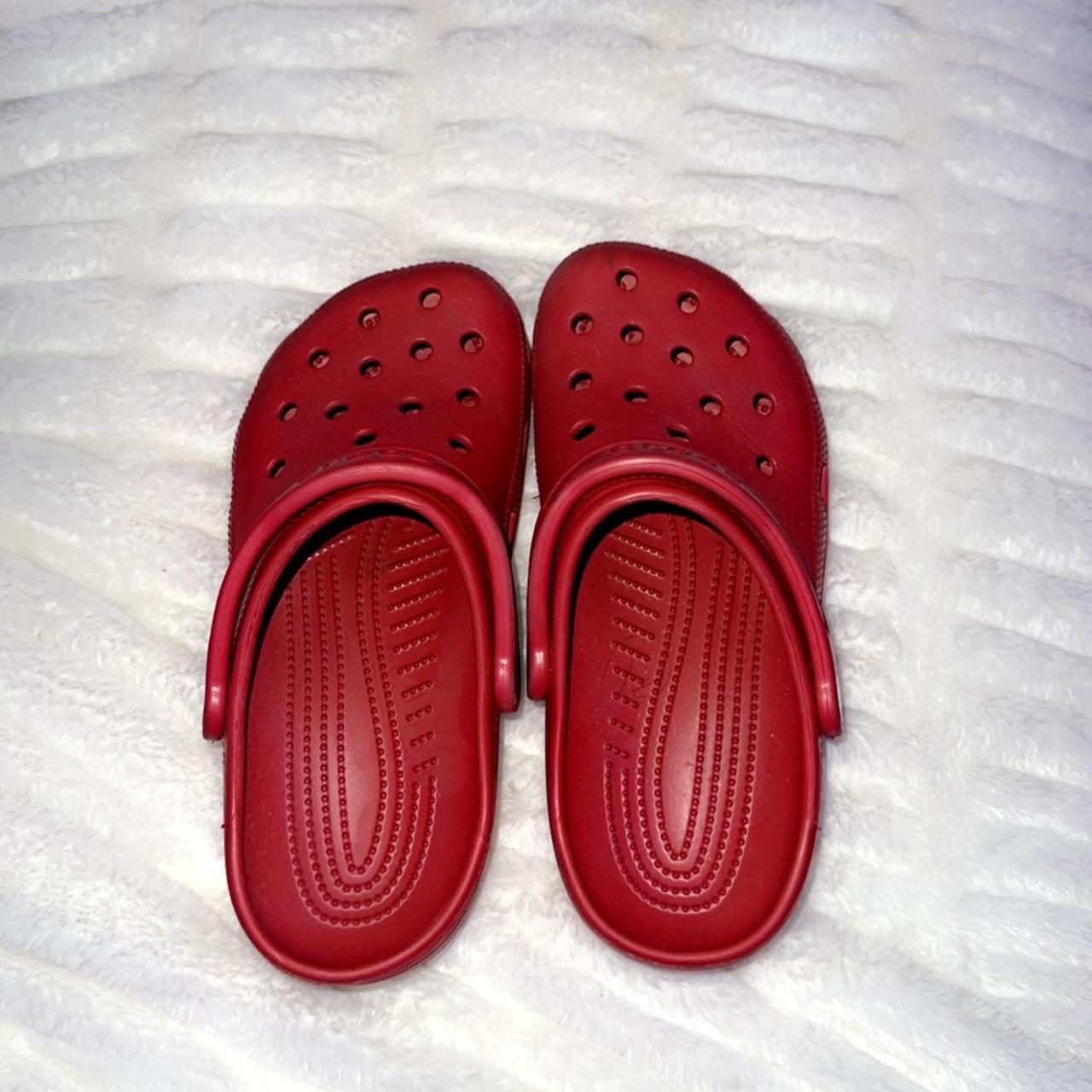 red crocs women’s size 7 men’s size 5 - Depop