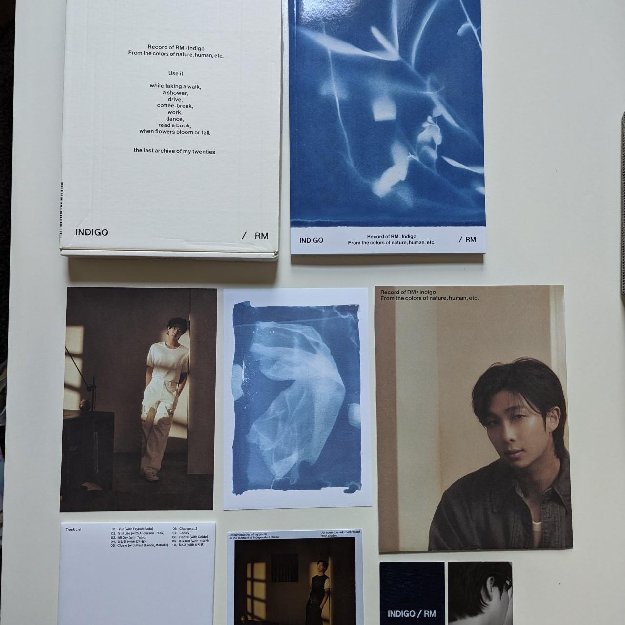 RM first solo album Indigo with all inclusions and... - Depop