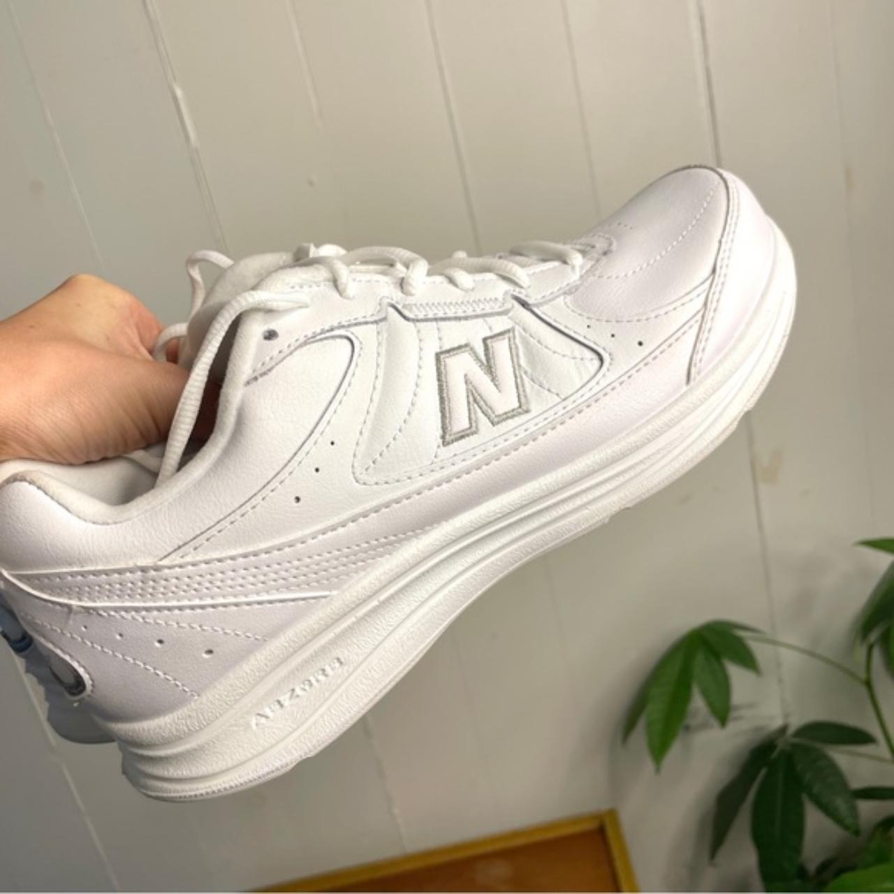 NEW IN BOX New Balance Mens White Sneakers, Marche... - Depop