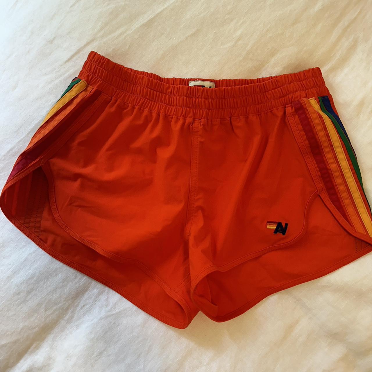 Aviator nation orange shorts. Size small - Depop