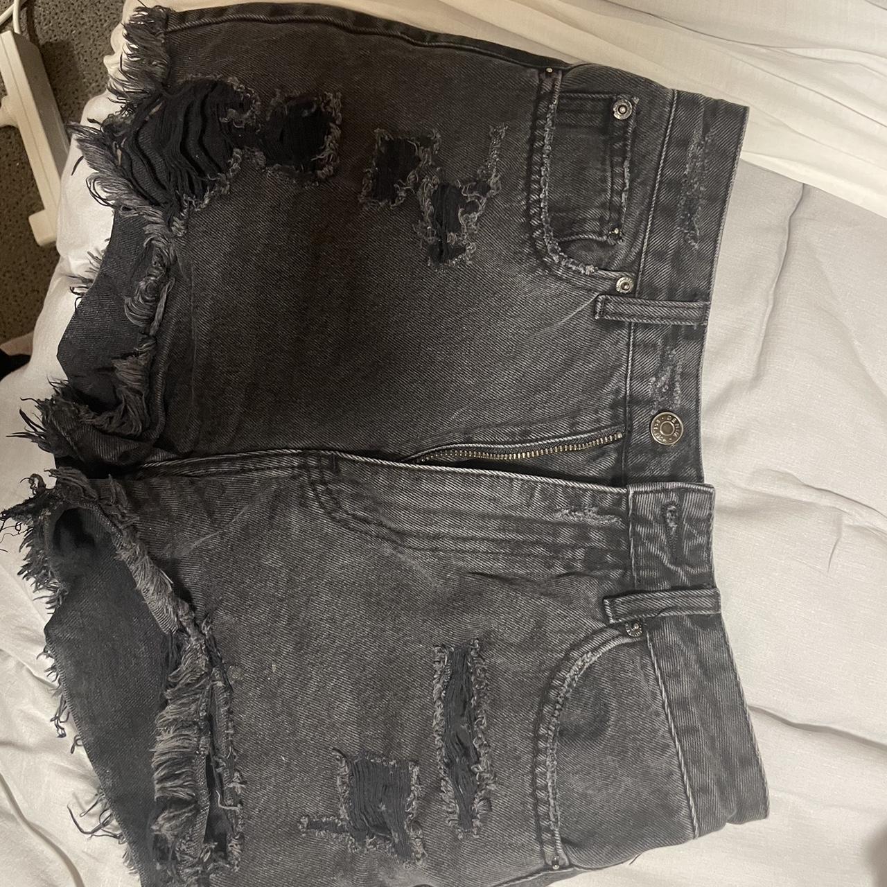 glassons black denim shorts so cute and perfect... - Depop