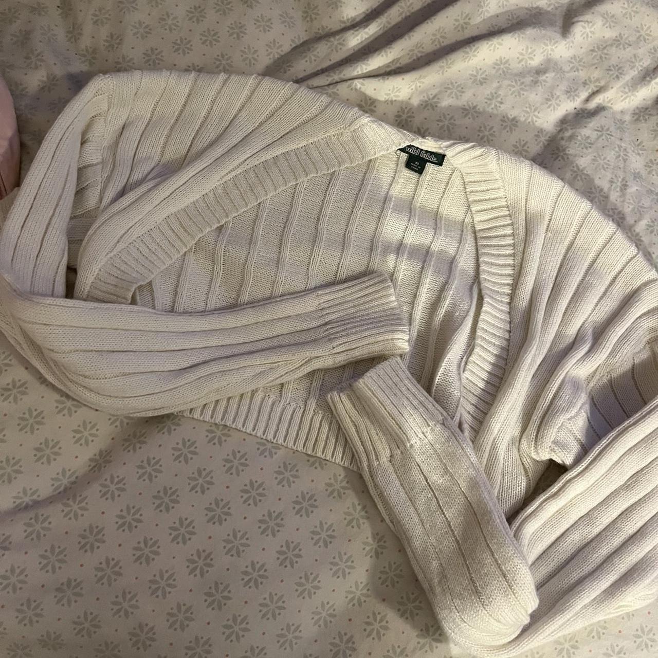 Wild Fable Women's White Jumper | Depop