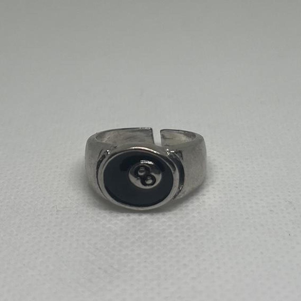 8ball ring -Very dope ring -Size 8 rn but can... - Depop