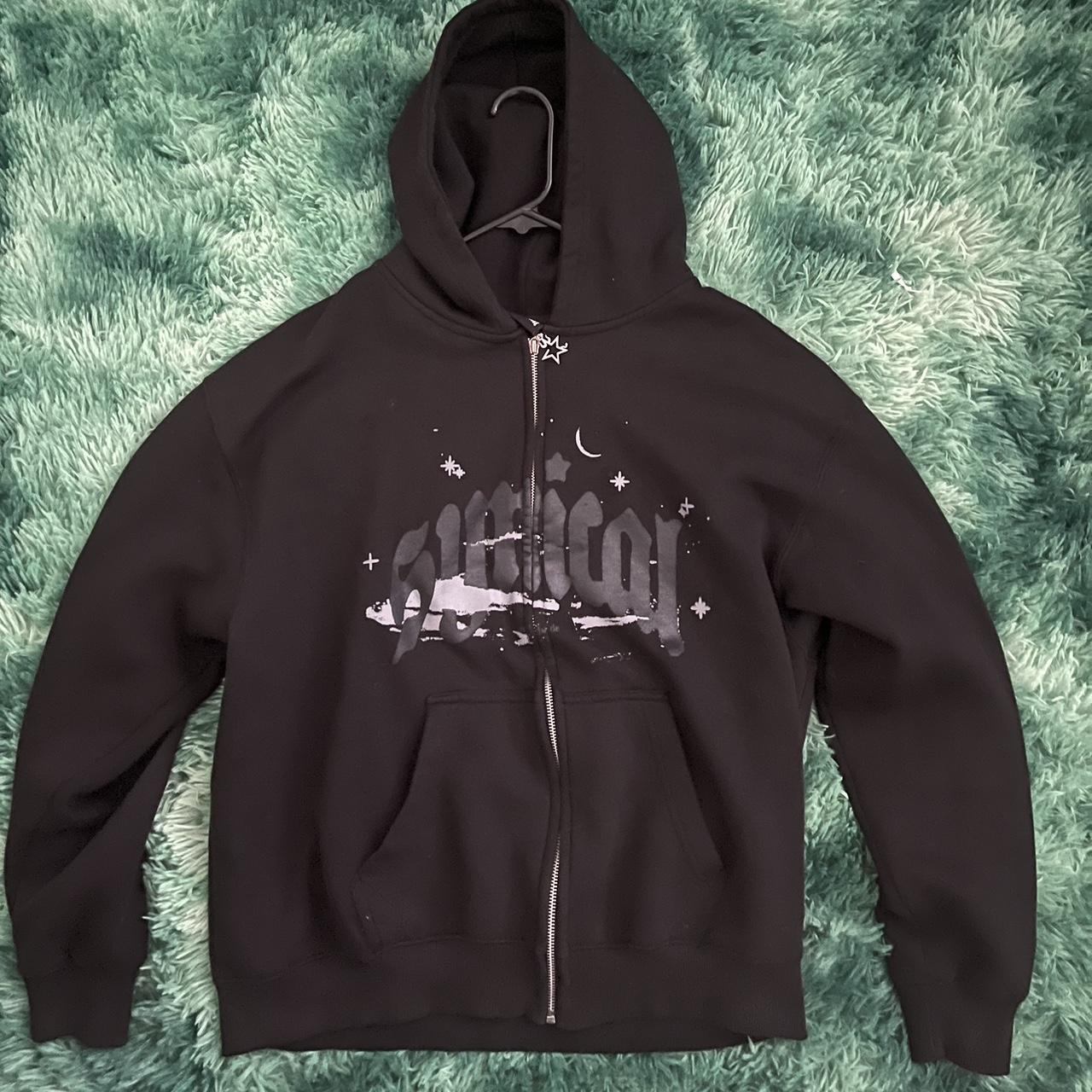 SYNICAL GLOBAL zip up Boxy fit #opium #y2k - Depop