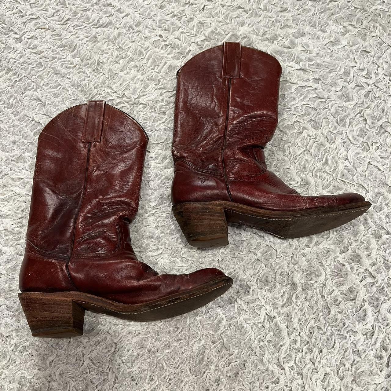 Frye Women's Red Boots | Depop