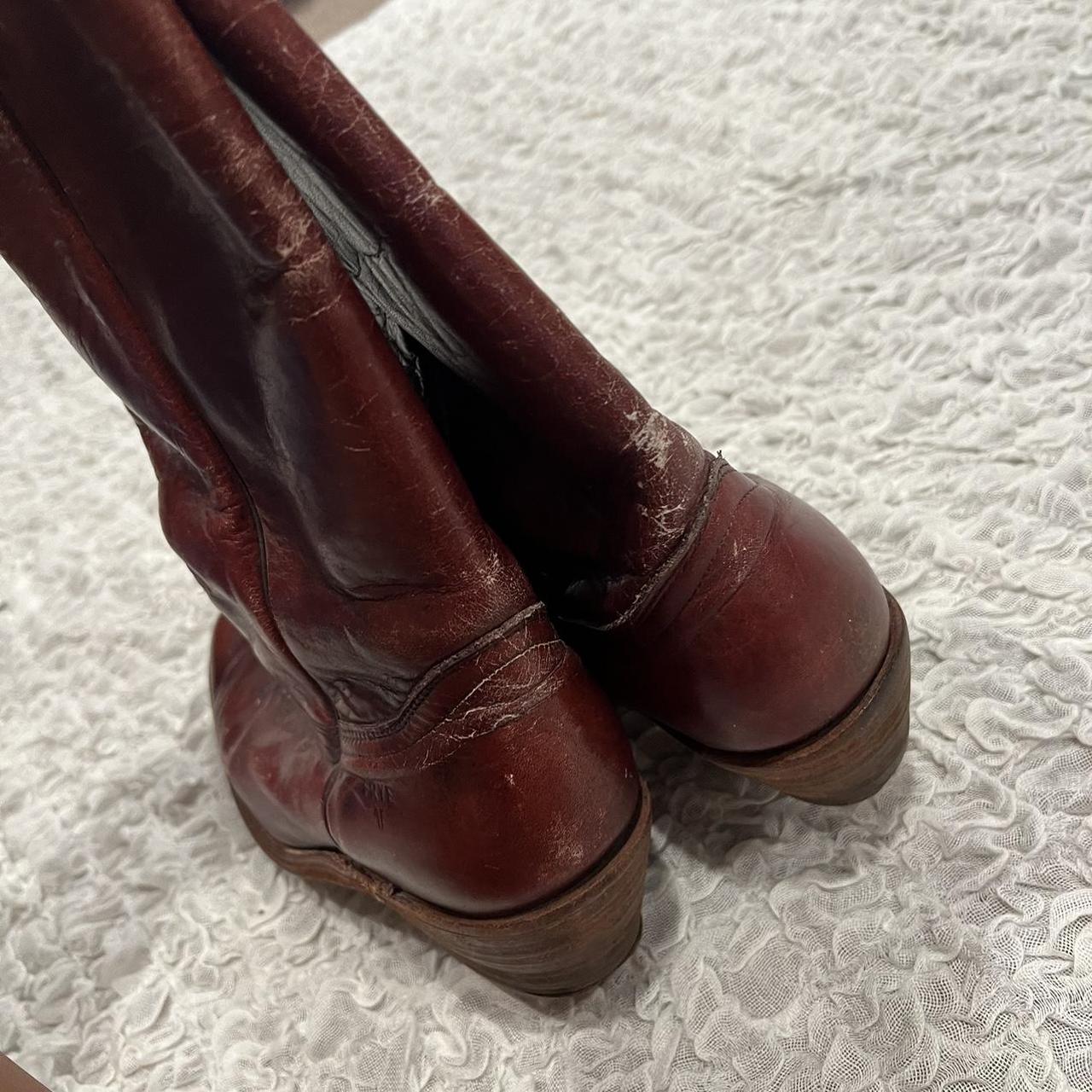 Frye Women's Red Boots | Depop
