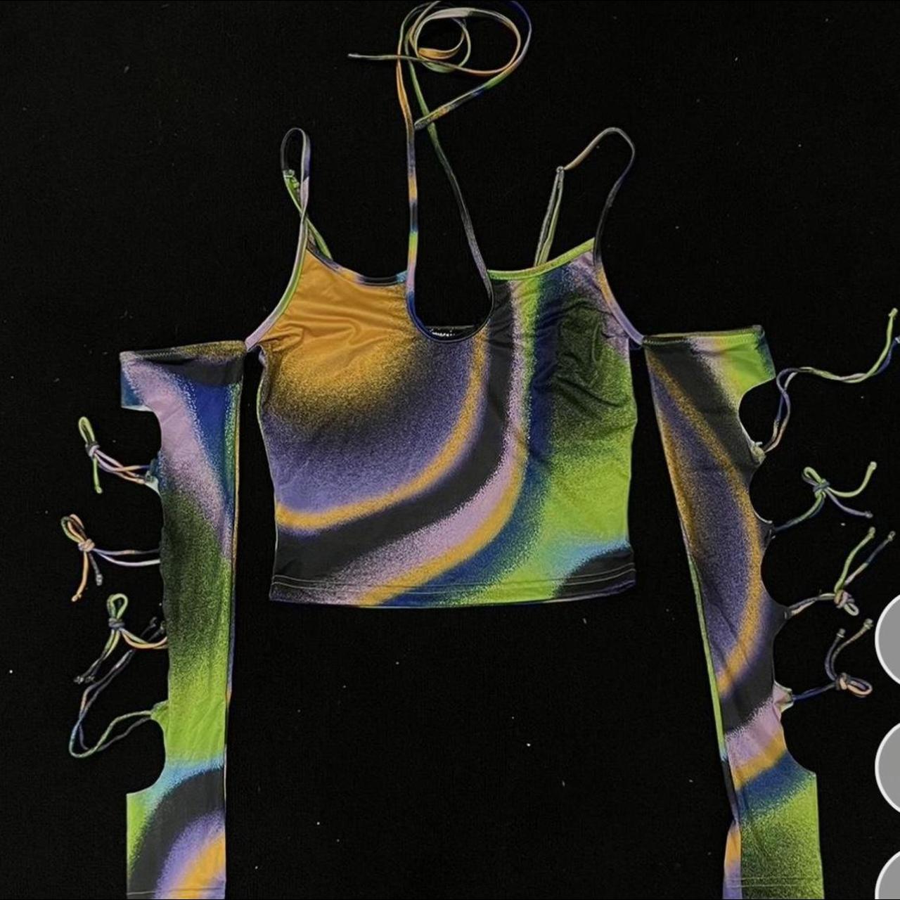 Dolls kill colorful top - Depop