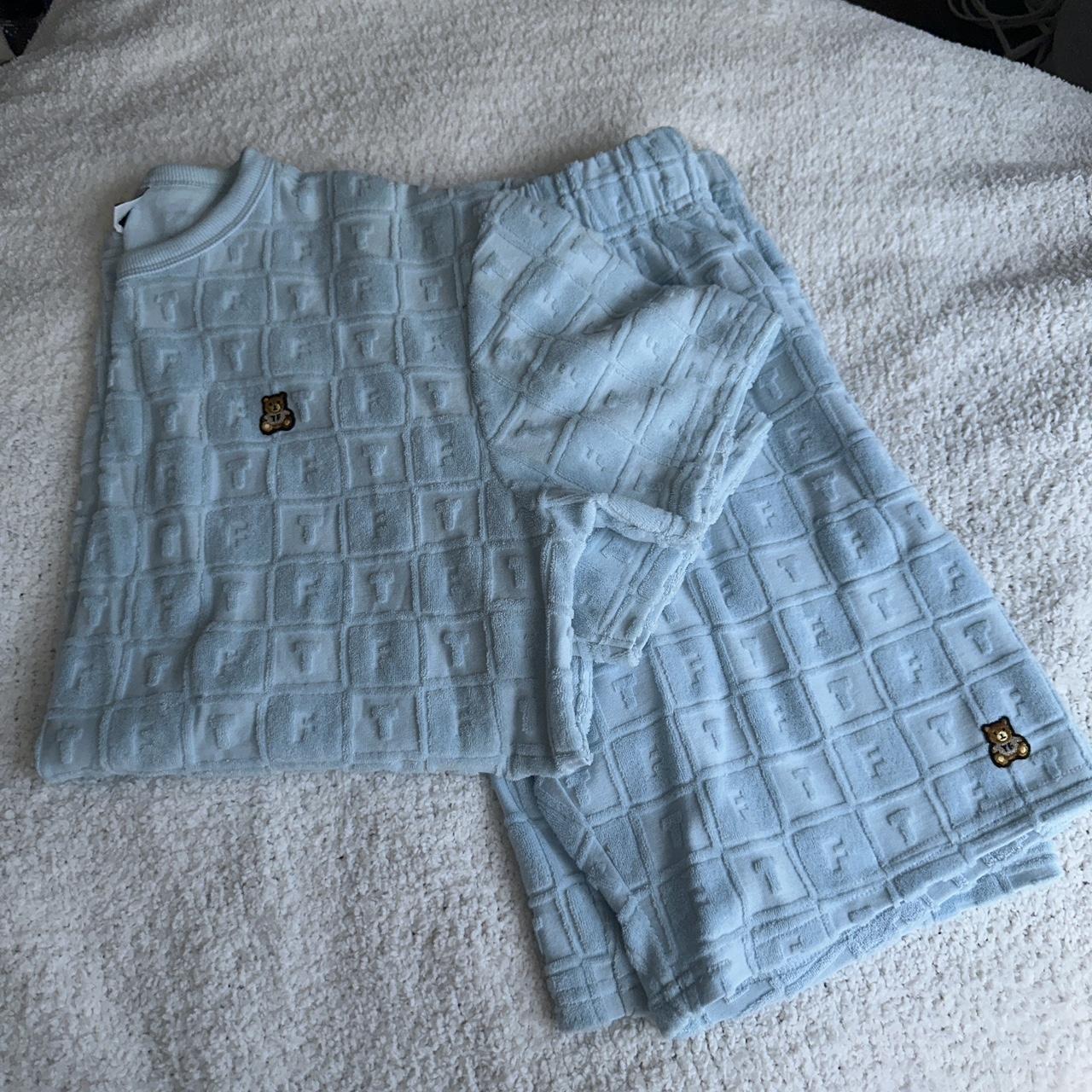 Blue teddy fresh terry cloth set Can be sold... - Depop