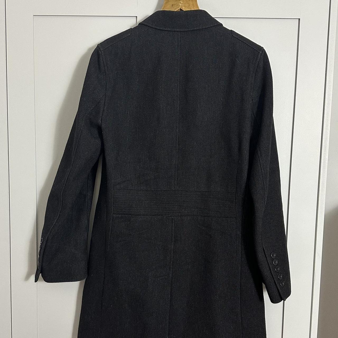 Reiss long coat in brown wool. - Depop