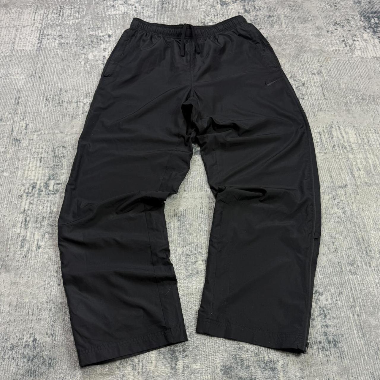 Nike Baggy Uncuffed Track Pants Joggers Black Size... | Depop