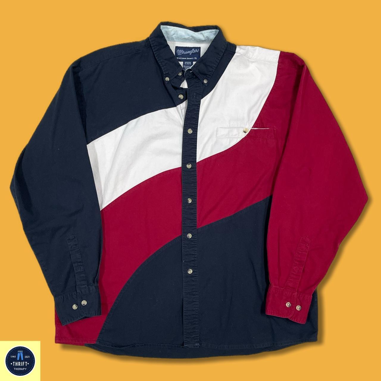 Vintage western wrangler button up shirt Vintage... - Depop