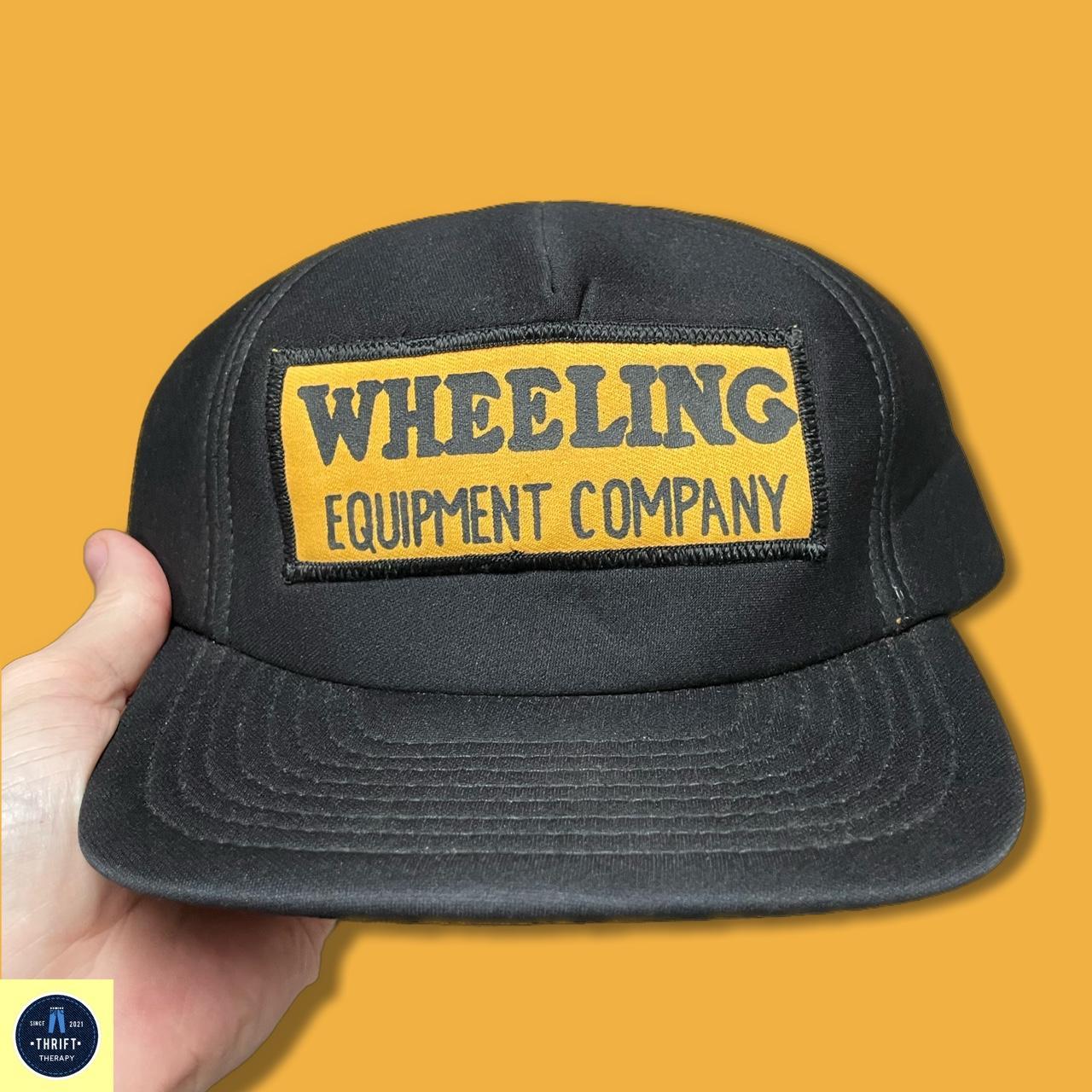 Vintage 80s work wear trucker hat Vintage 80s black... - Depop