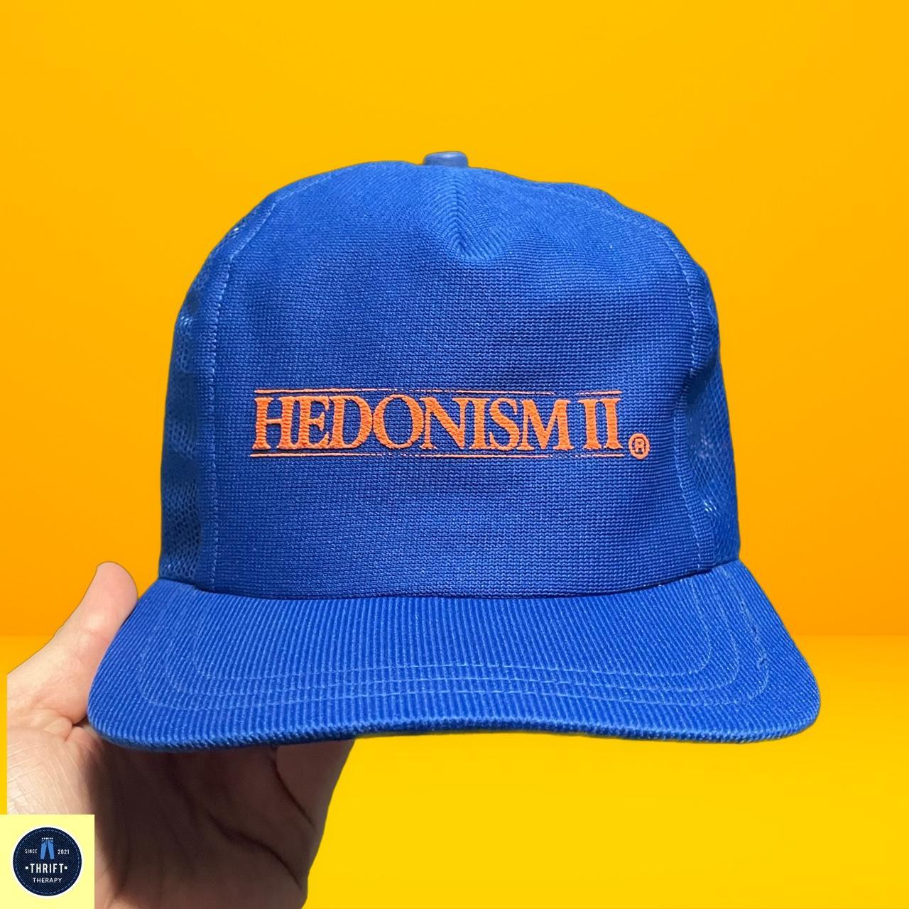 Vintage Hedonism 2 trucker hat Vintage 90s... - Depop