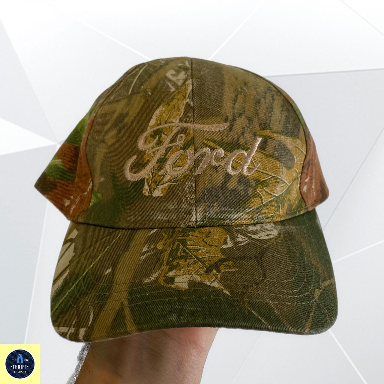 Vintage Camo Ford hat Vintage y2k camouflage Ford... - Depop