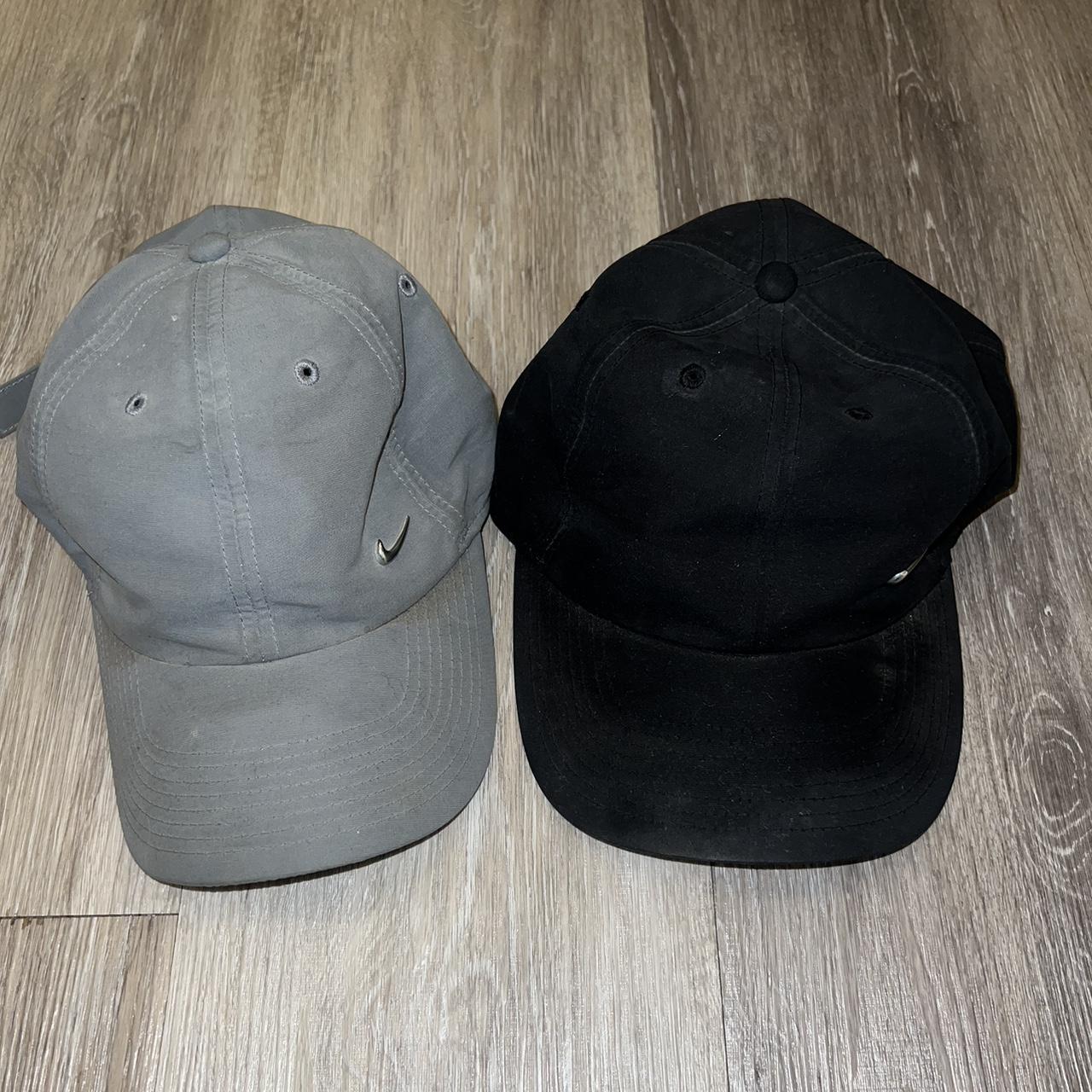 Nike hats with silver tick Colours: Black and... - Depop