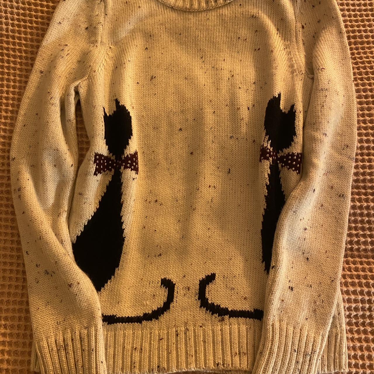 Super adorable cat jumper. It’s very tight for a... | Depop