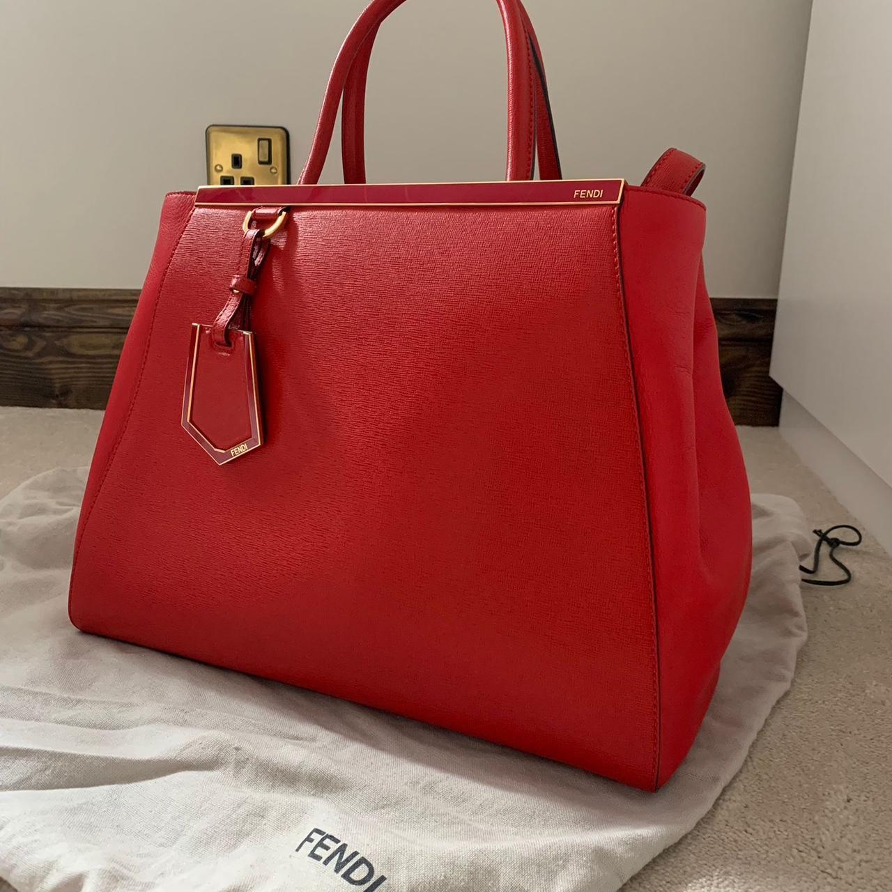 Red fendi bag Brand new without tags Comes with dust... - Depop