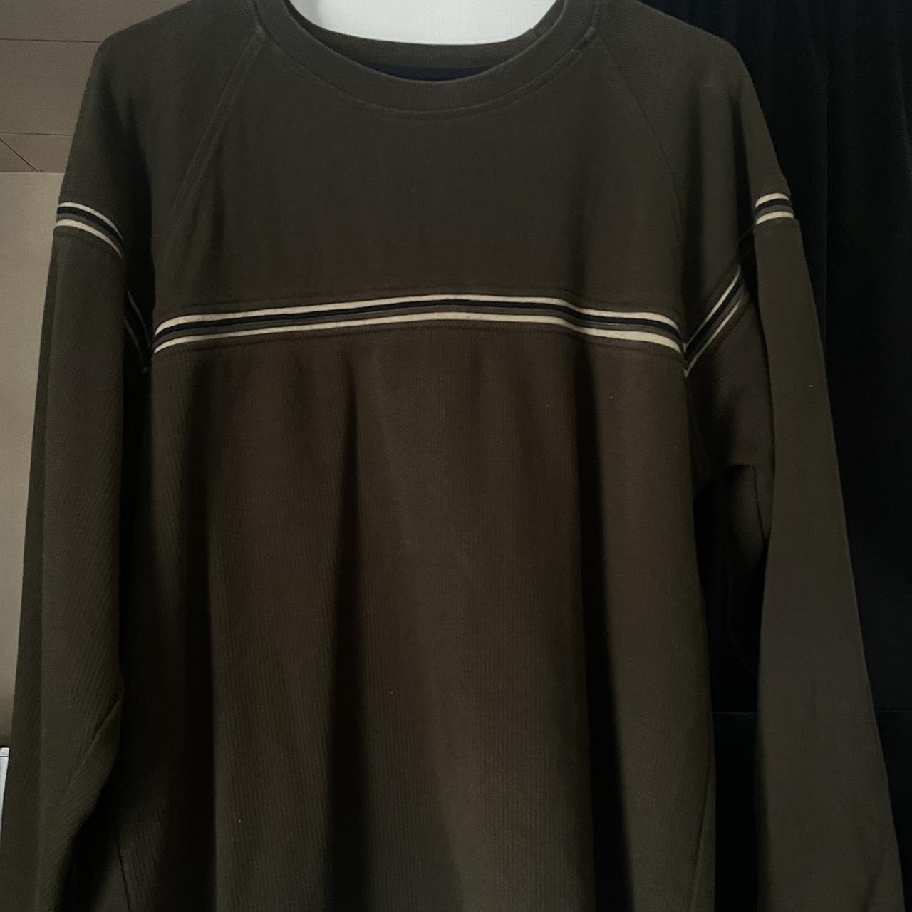 point zero sweater color: dark green size:... - Depop