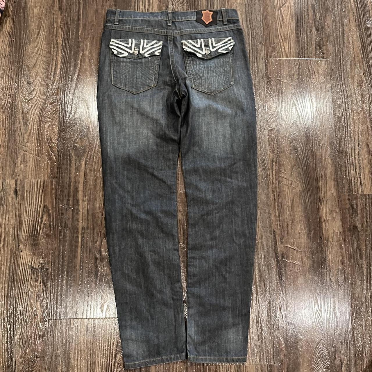 Y2K Grey Jeans With Cool Back Pockets #y2k #denim... - Depop