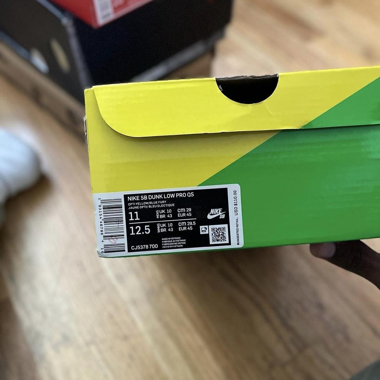 Yellow Grateful Dead dunks size 11 - Depop