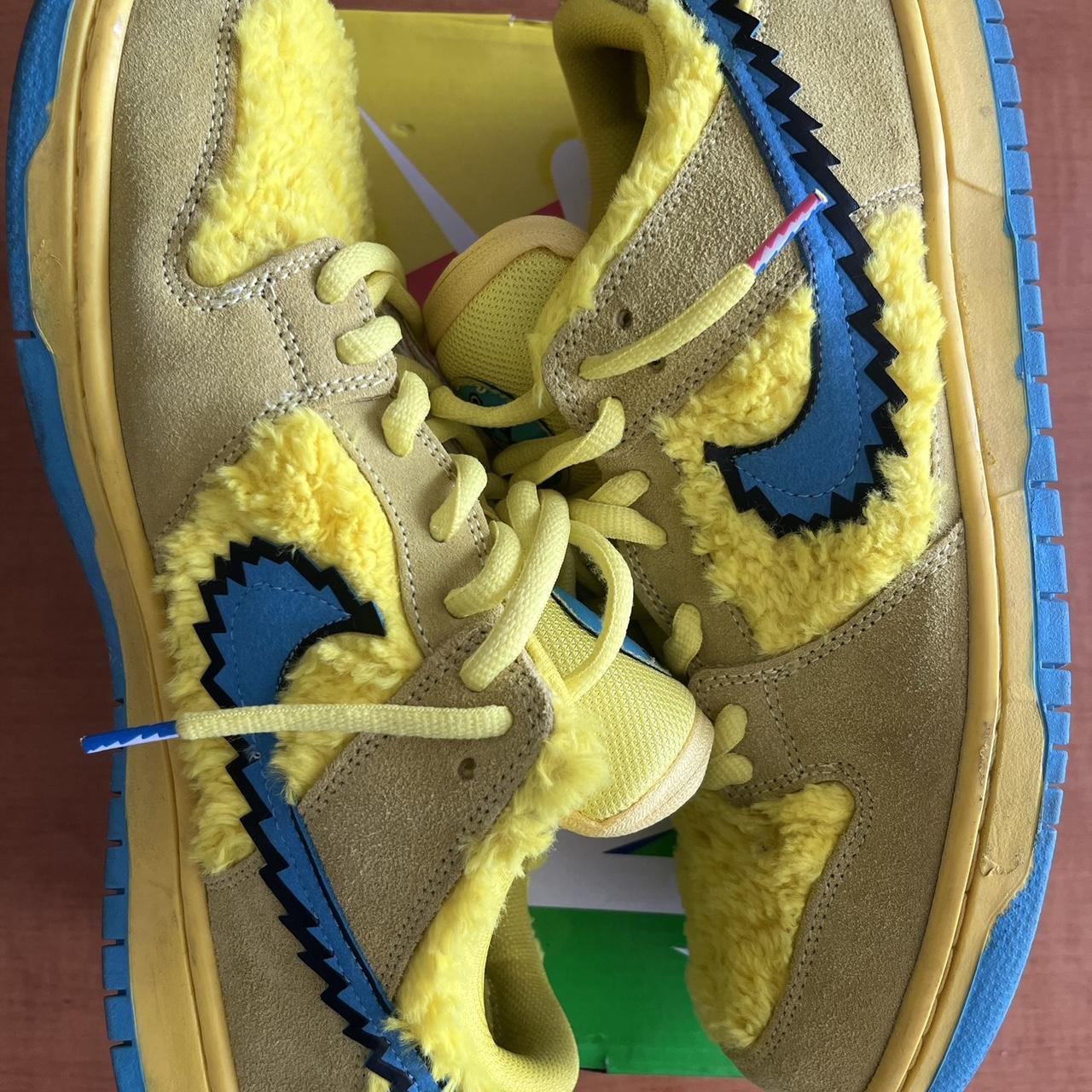 Yellow Grateful Dead dunks size 11 - Depop