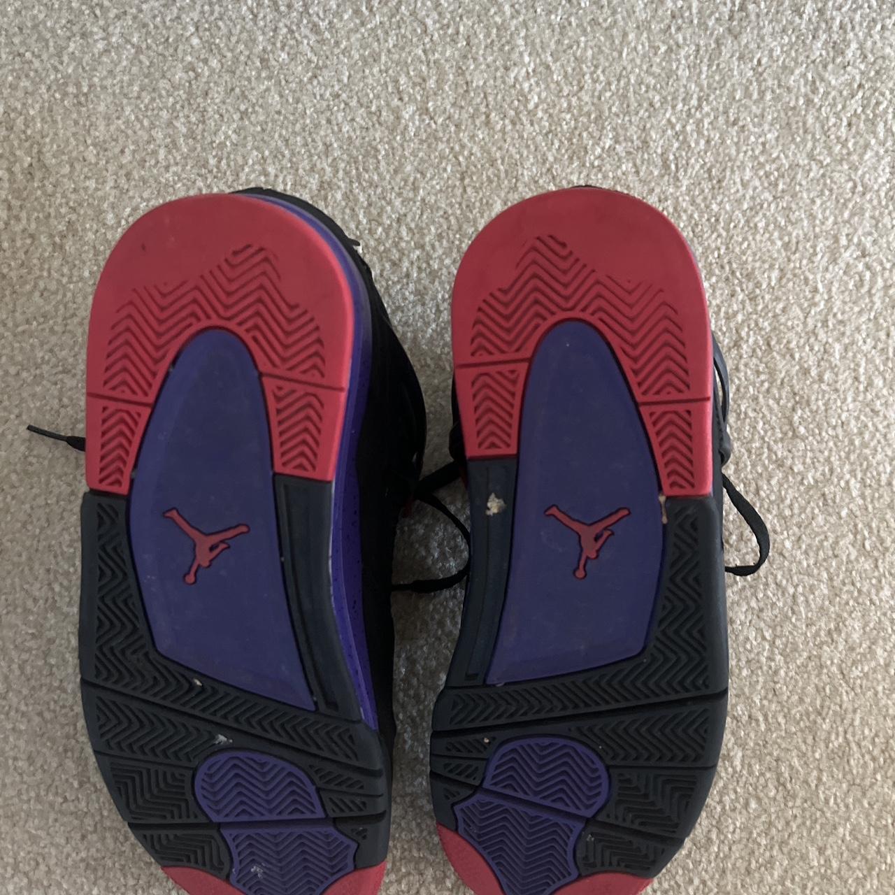 Drake X raptor jordan 4s used but good Condition - Depop