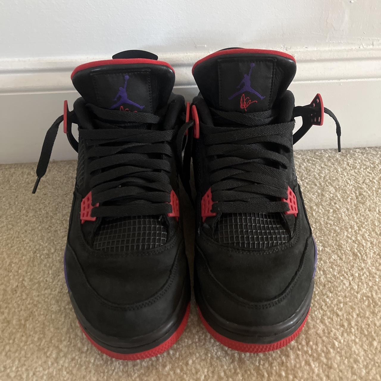 Drake X raptor jordan 4s used but good Condition - Depop